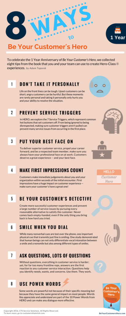 8 Ways to Be Your Customer's Hero - Customers That Stick